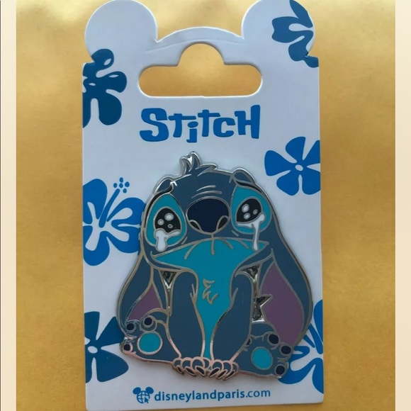 Disney | Jewelry | Disney Stitch Crying Pin Disneyland Lilo Stitch ...